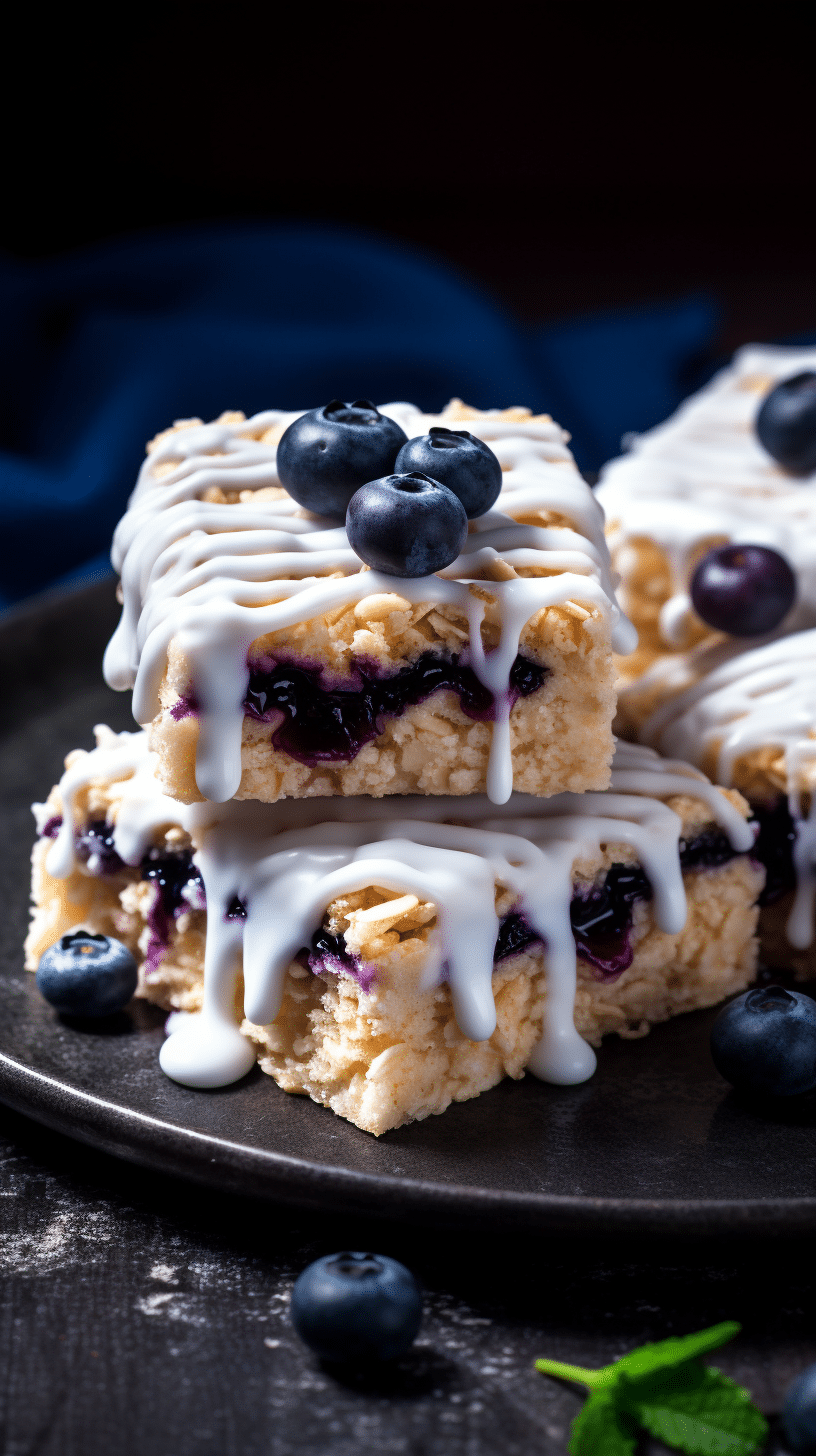 Blueberry Rice Krispies [15 Minutes] - Chasety