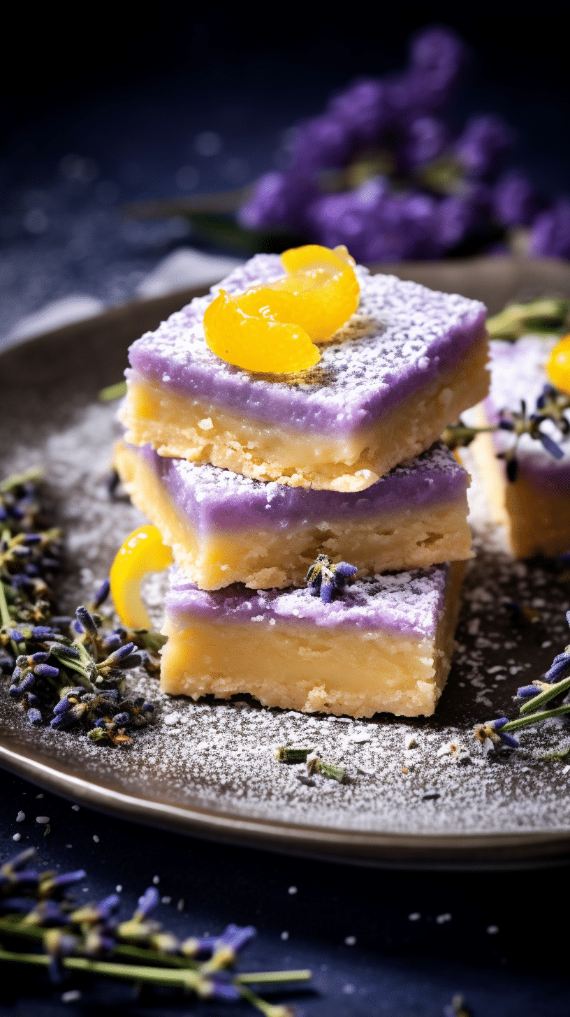 Lavender Lemon Bars [65 Minutes] – Chasety