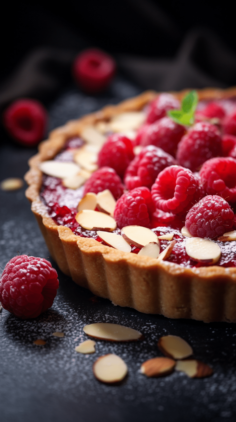 Raspberry Almond Tart [75 Minutes] - Chasety