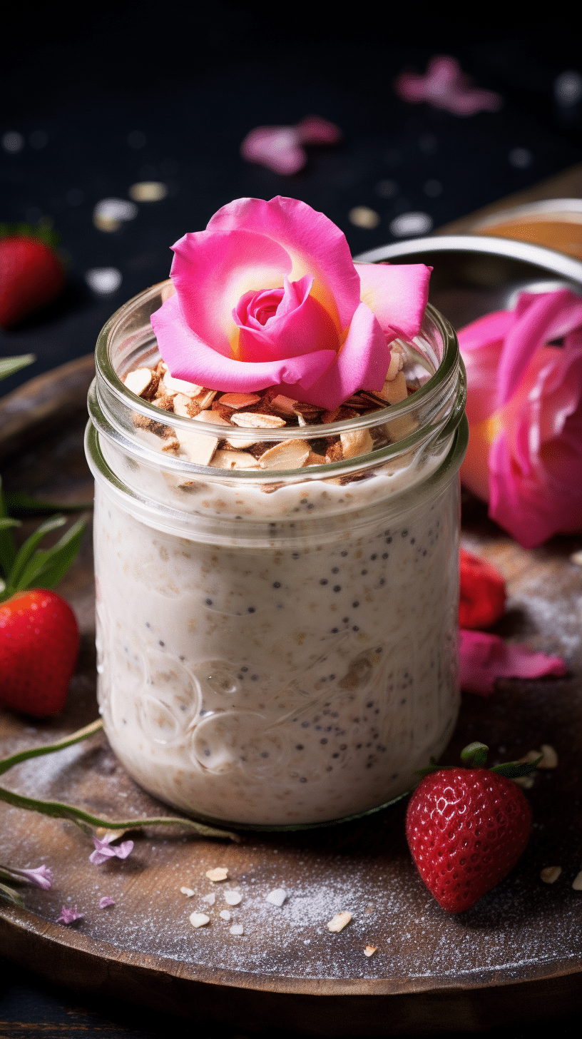 Vanilla Rose Overnight Oats [10 Minutes] – Chasety