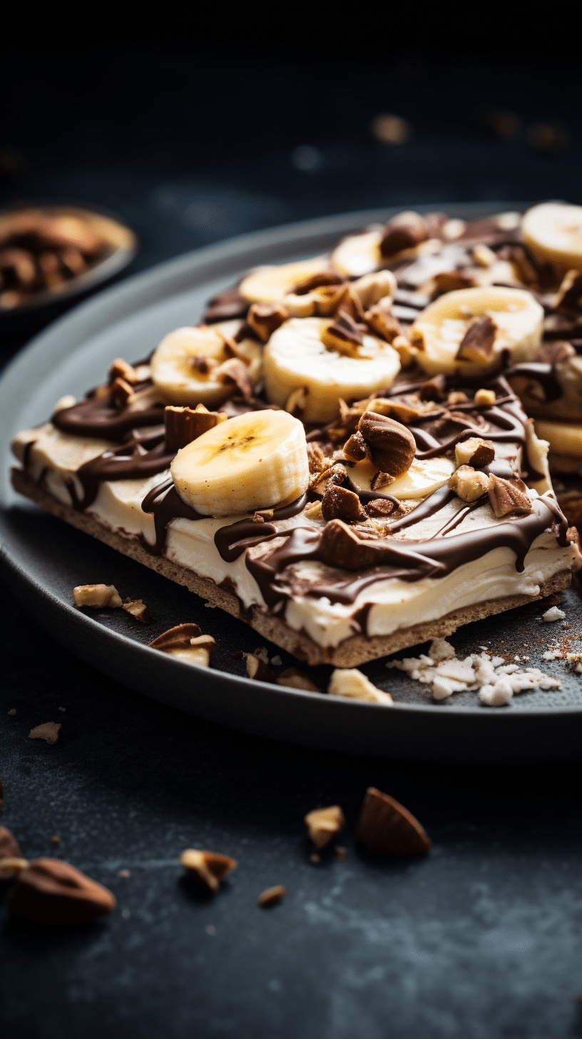 Banana & Nutella Frozen Yogurt Bark [20 Minutes] – Chasety