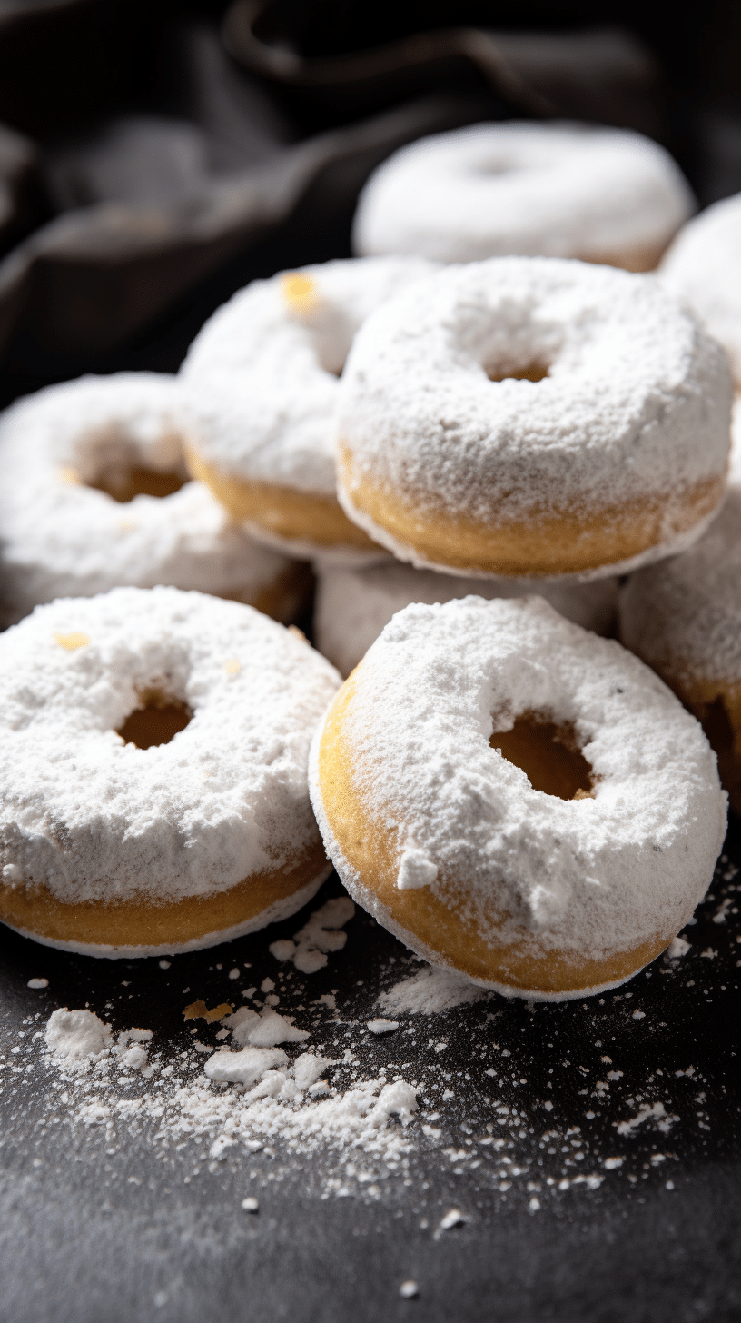 Mini Powdered Donuts [35 Minutes] - Chasety