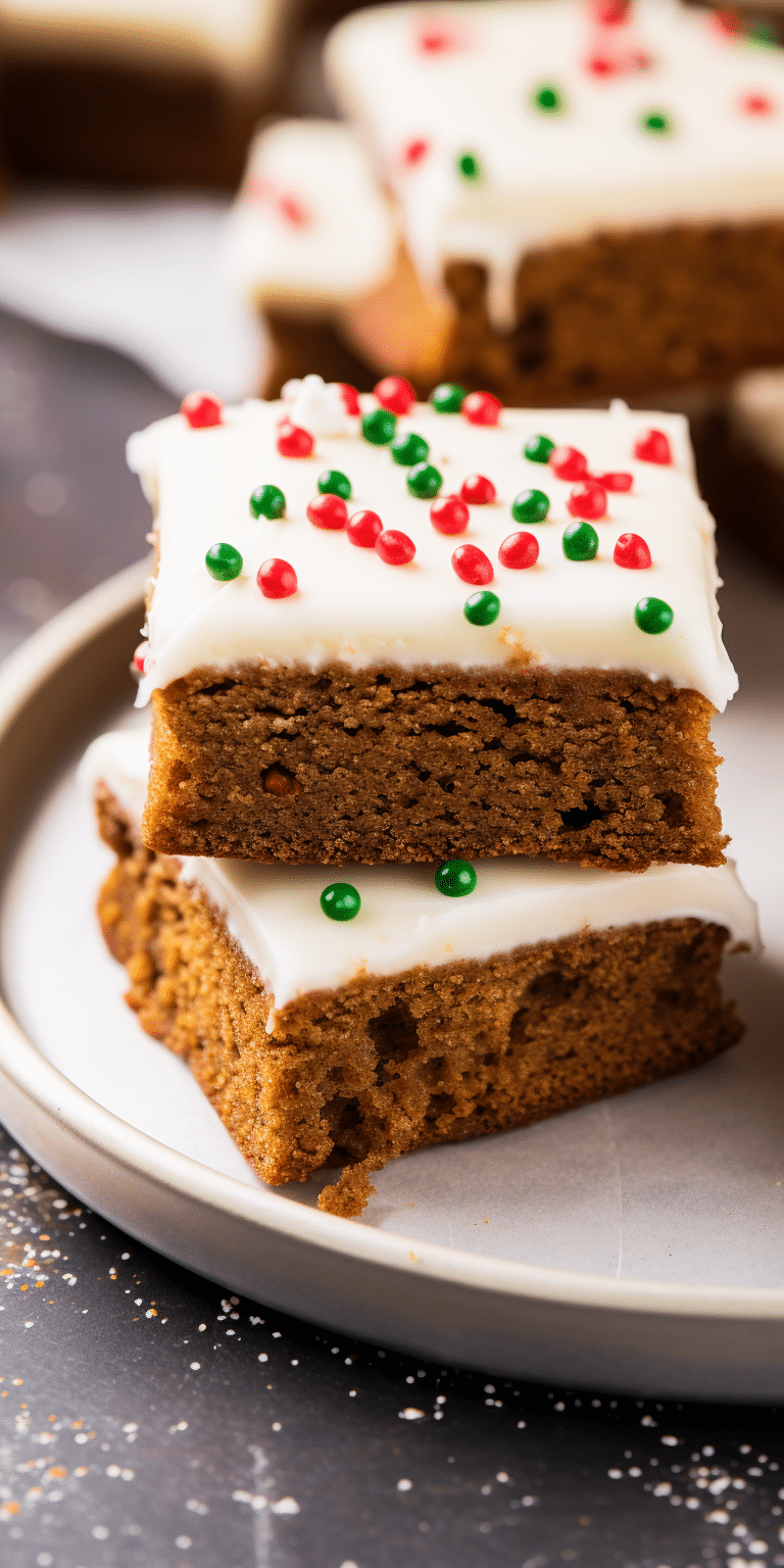 Chewy Frosted Gingerbread Bars [45 Minutes] – Chasety