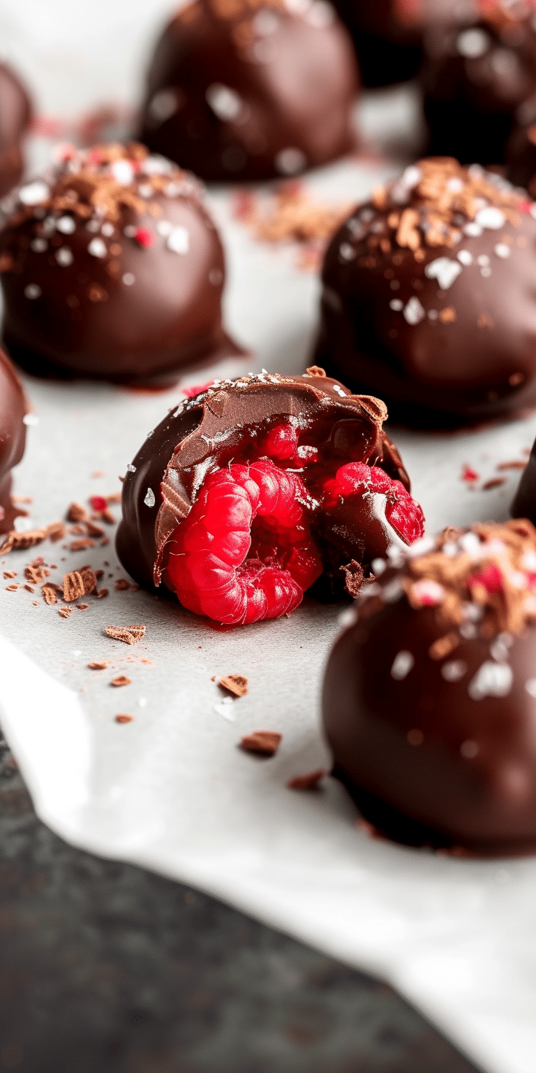 Chocolate Covered Raspberry Bites [50 Minutes] - Chasety