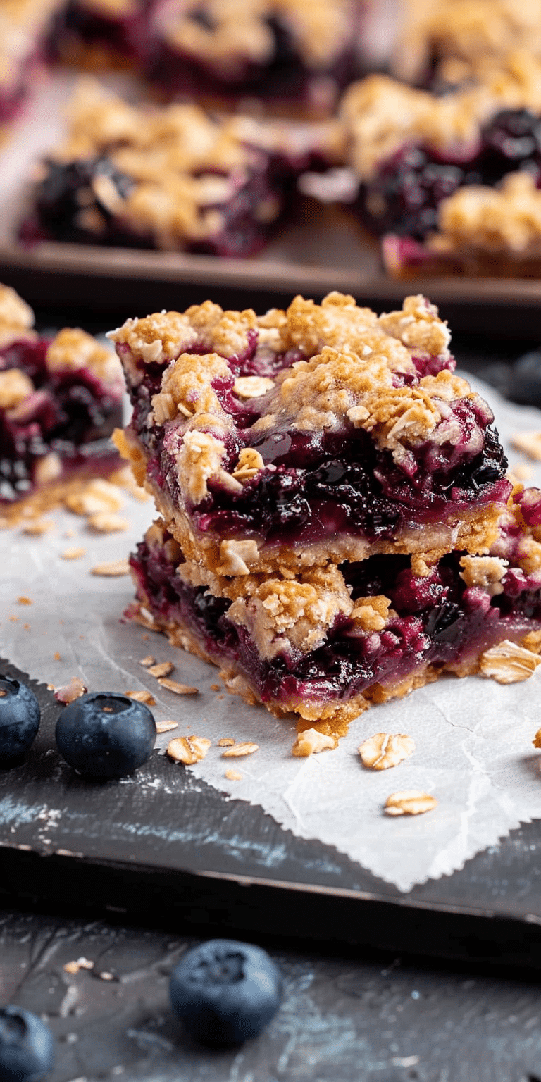 Blueberry Oatmeal Breakfast Bars [50 Minutes] - Chasety