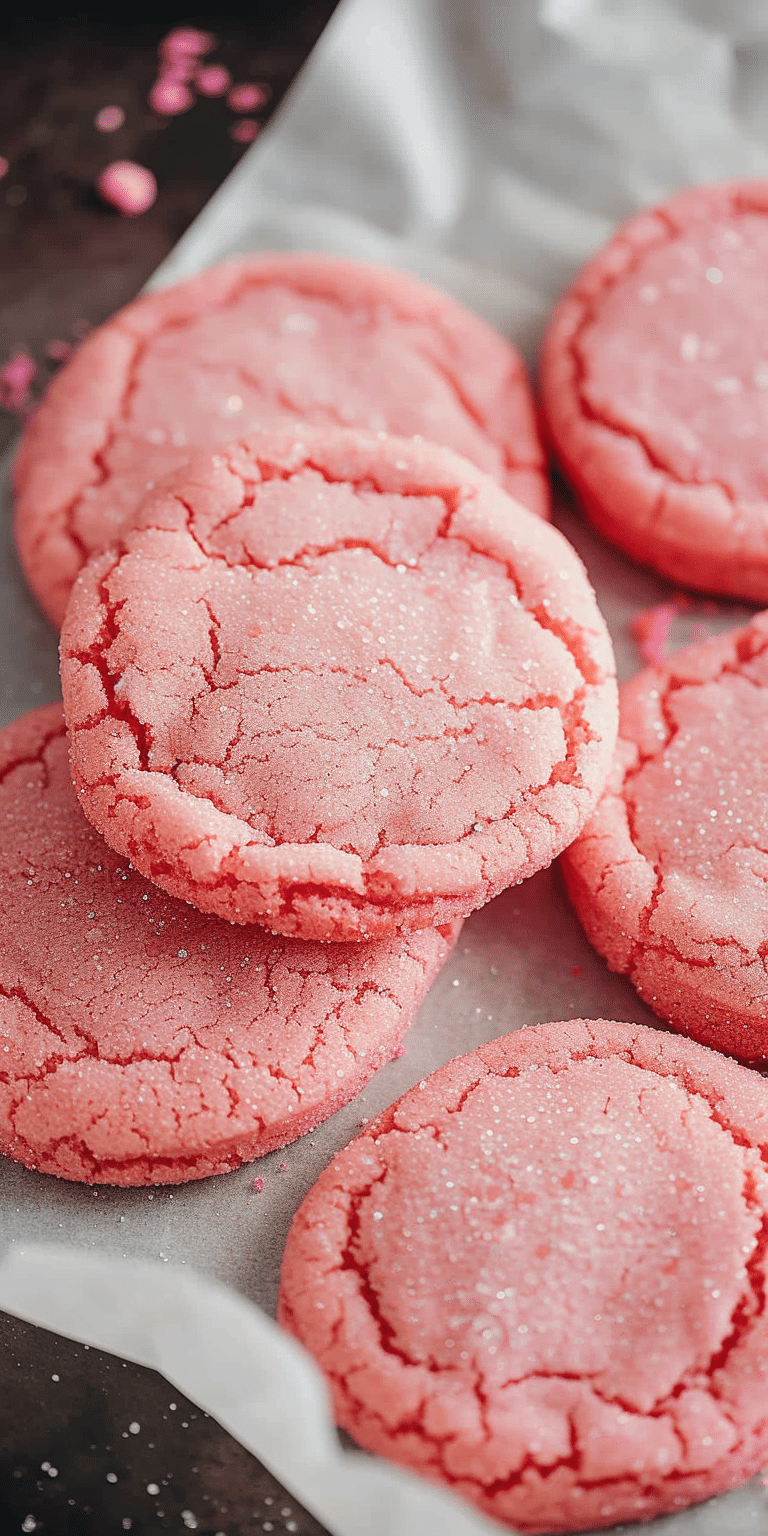 Pink Sugar Cookies [25 Minutes] - Chasety