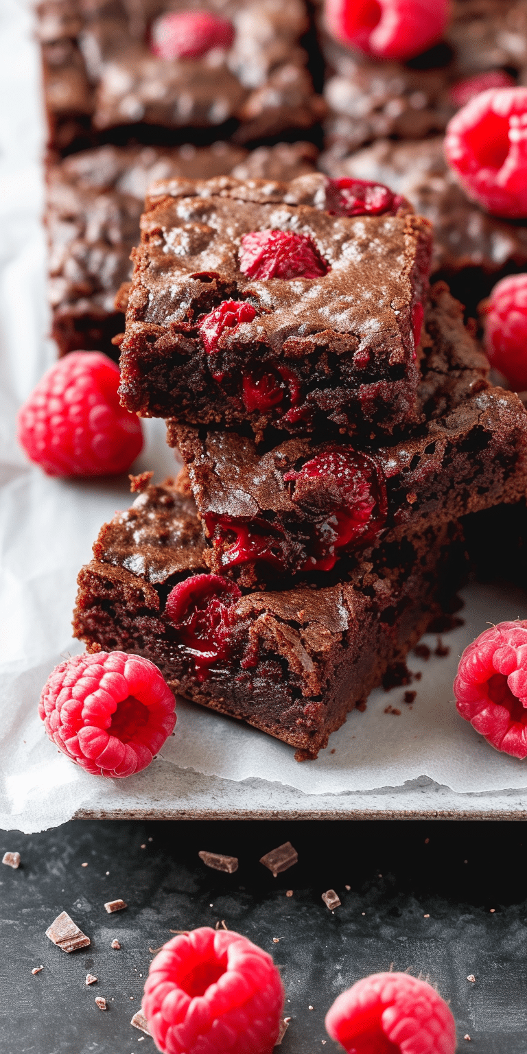 Raspberry Chocolate Brownies [45 Minutes] – Chasety