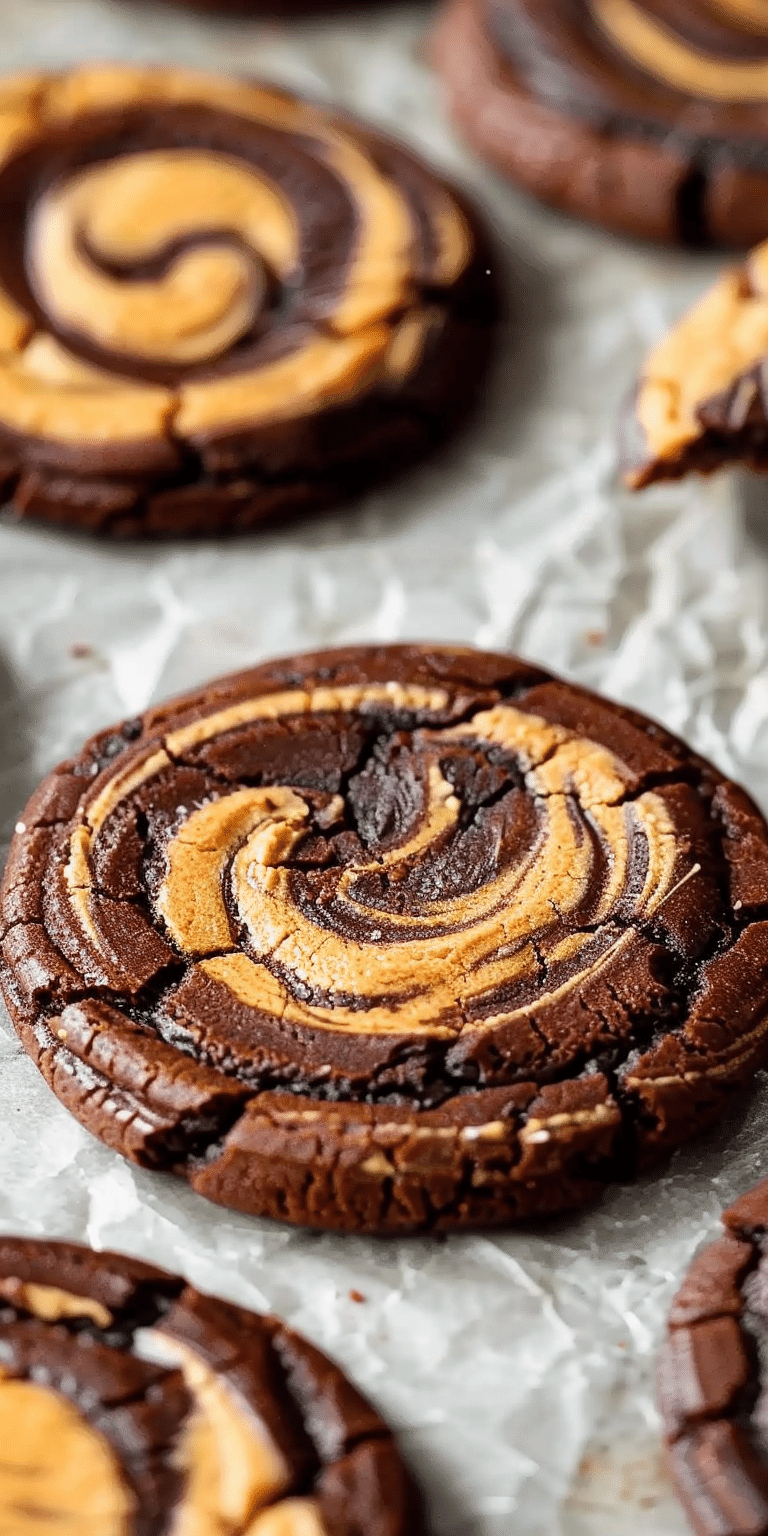 Chocolate Peanut Butter Swirl Cookies [40 Minutes] – Chasety