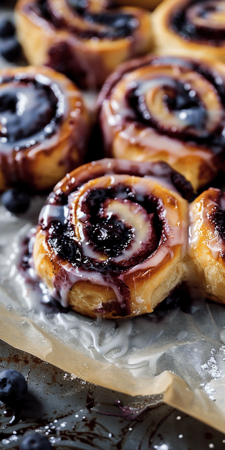 Blueberry Cinnamon Rolls [55 Minutes] – Chasety