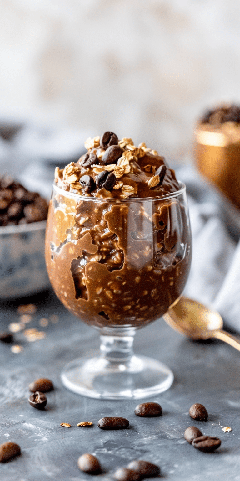 Mocha Mint Overnight Oats [10 Minutes] - Chasety