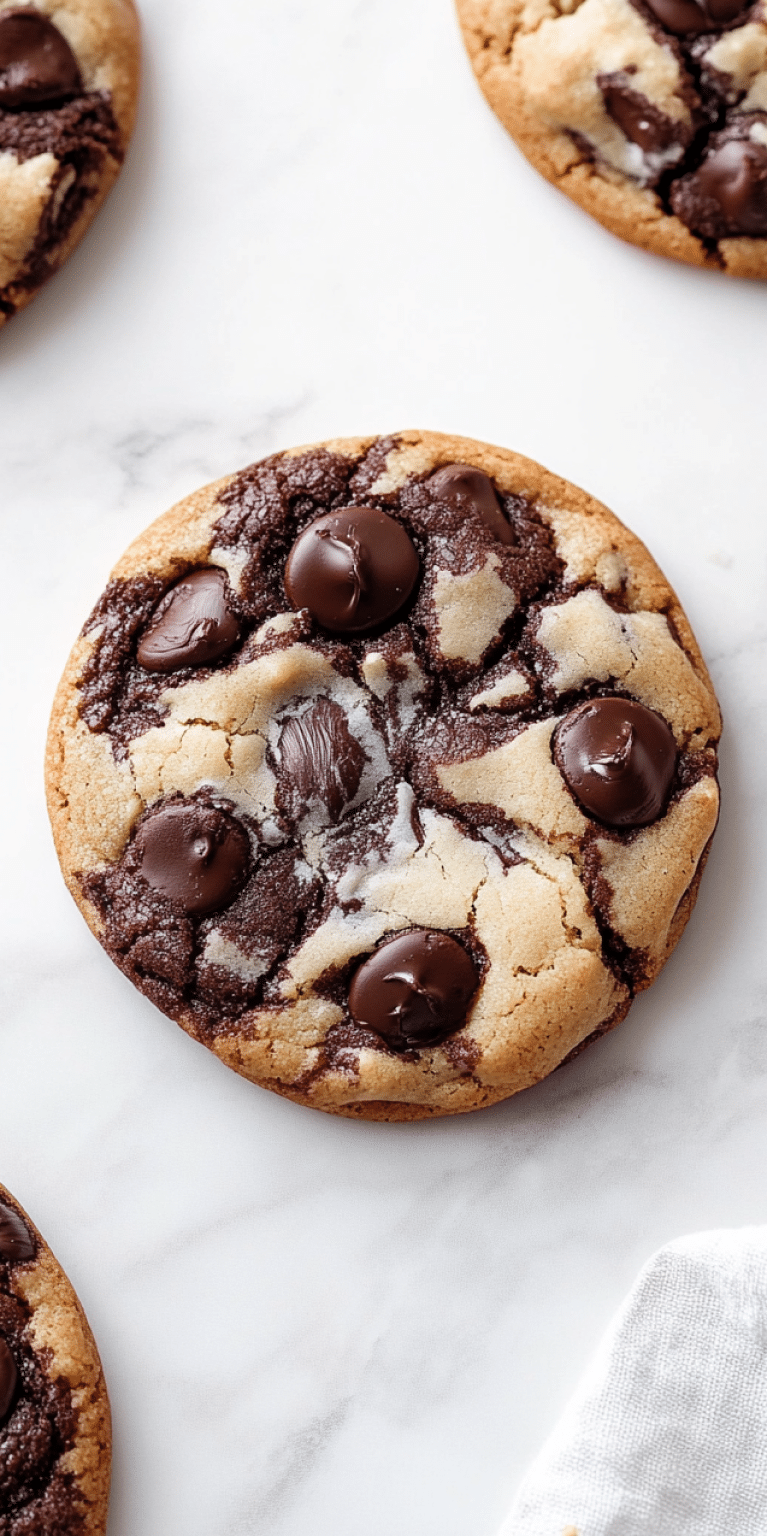 Chewy Marble Chocolate Chip Cookies – Chasety