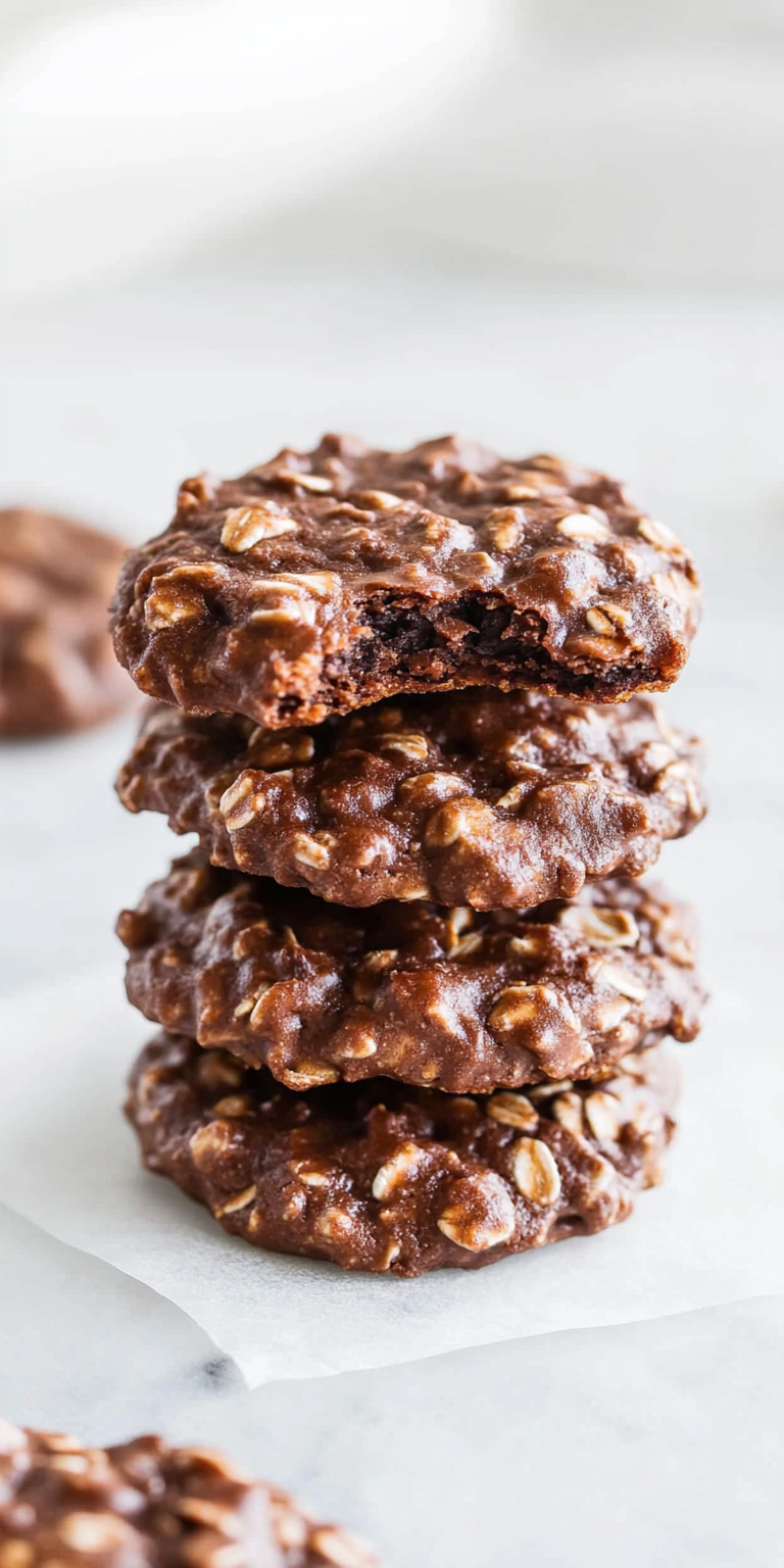 No Bake Chocolate Oatmeal Cookies - Chasety